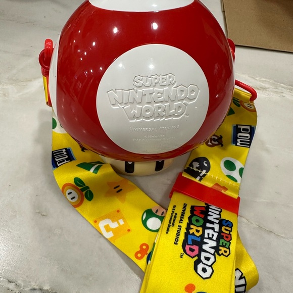 Nintendo | Kitchen | Super Nintendo World Mushroom Drink Cup With Strap ...